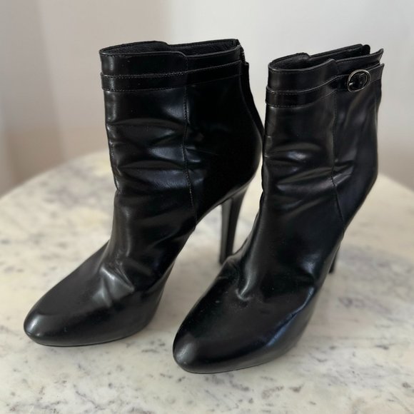 Givenchy | Shoes | Givenchy Smooth Black Leather Bootie | Poshmark